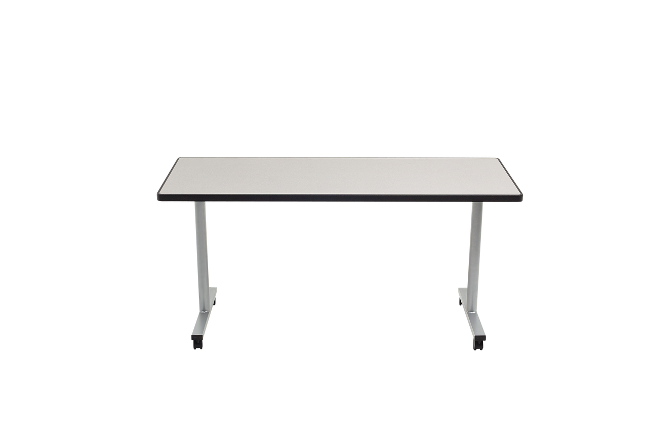 Mobile Rectangle Folding Booth Table - AmTab | Affordable AmTab Products!