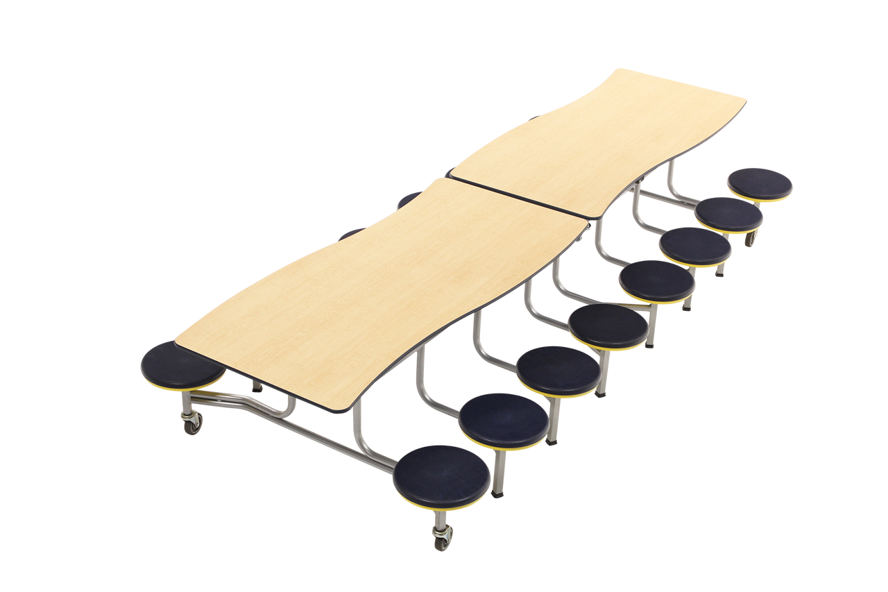 AmTab Ocean Waves Mobile Stool Cafeteria Table | Affordable AmTab Products!