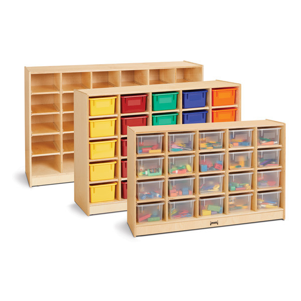 Twenty Five Cubbie-Tray Mobile Storage - Jonti-Craft | Affordable ...
