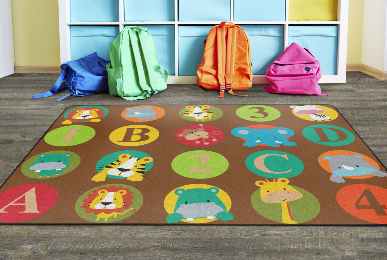 ABC and 123 Animals Carpet Dark - Flagship FE266 | Affordable Carpets ...