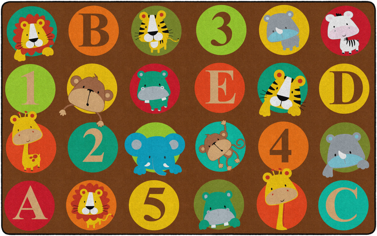 ABC and 123 Animals Carpet Dark - Flagship FE266 | Affordable Carpets ...