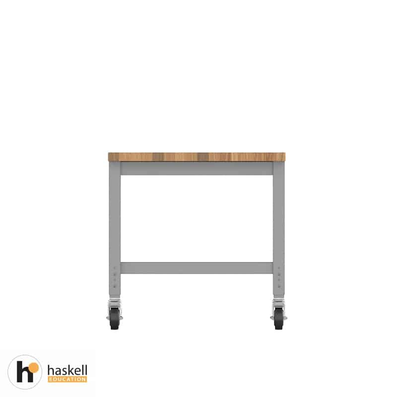 Voyager Table Height Adjustable with Butcher Block Top - Haskell I ...