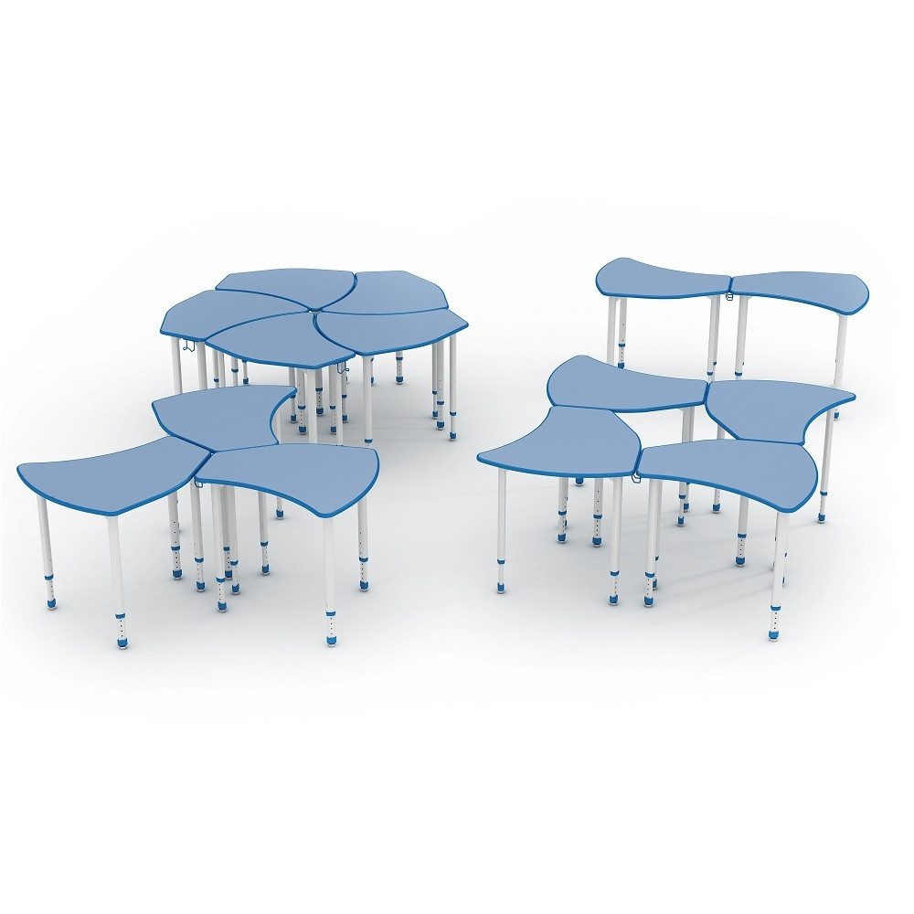 A&D Tesla Adjustable Height Student Desk - Paragon AND-TESLA l ...