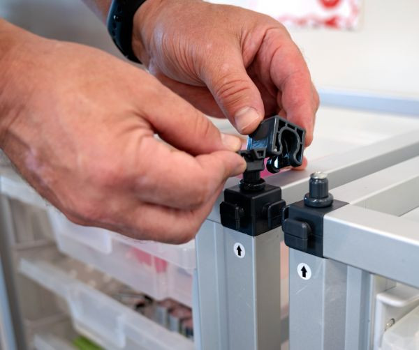 Modular Classroom Storage Cabinet Two Side by Side Modules with 12 ...