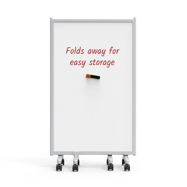 Magnetic Three Panel Mobile Whiteboard Room Divider - Luxor MB9152WW ...