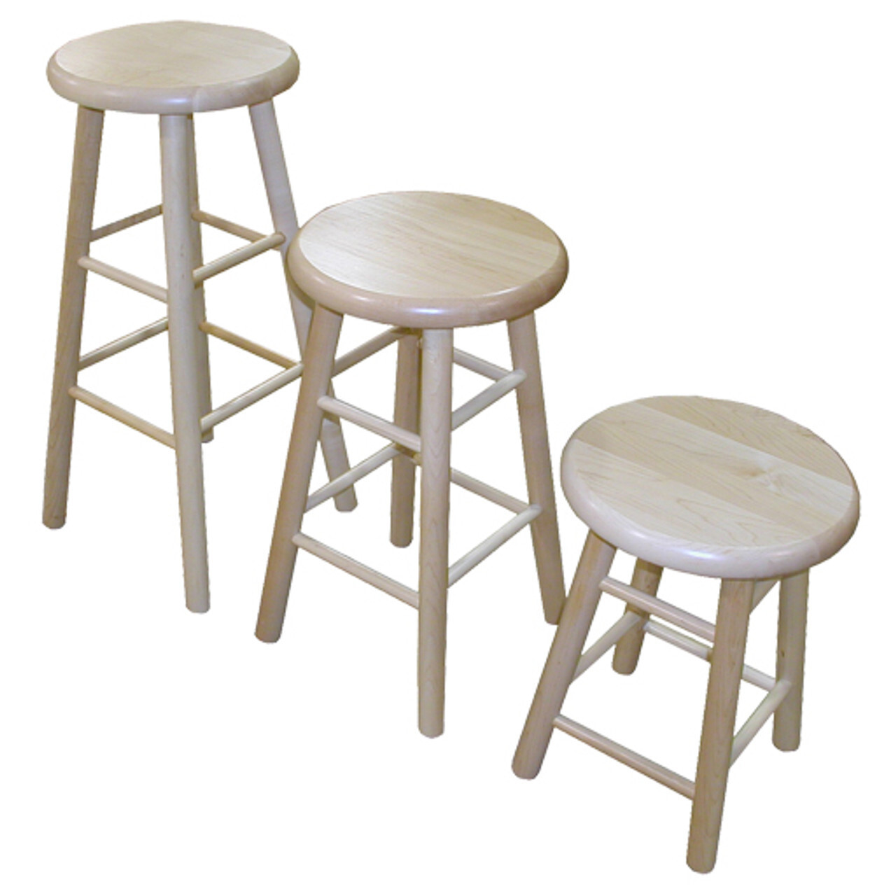 Solid Hardwood Stool - Hann | Affordable Hardwood Stools & Hann ...