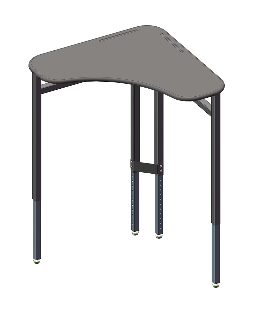 Stealth Sit and Stand Desk with Hard Plastic Top - USACapitol 260T l ...