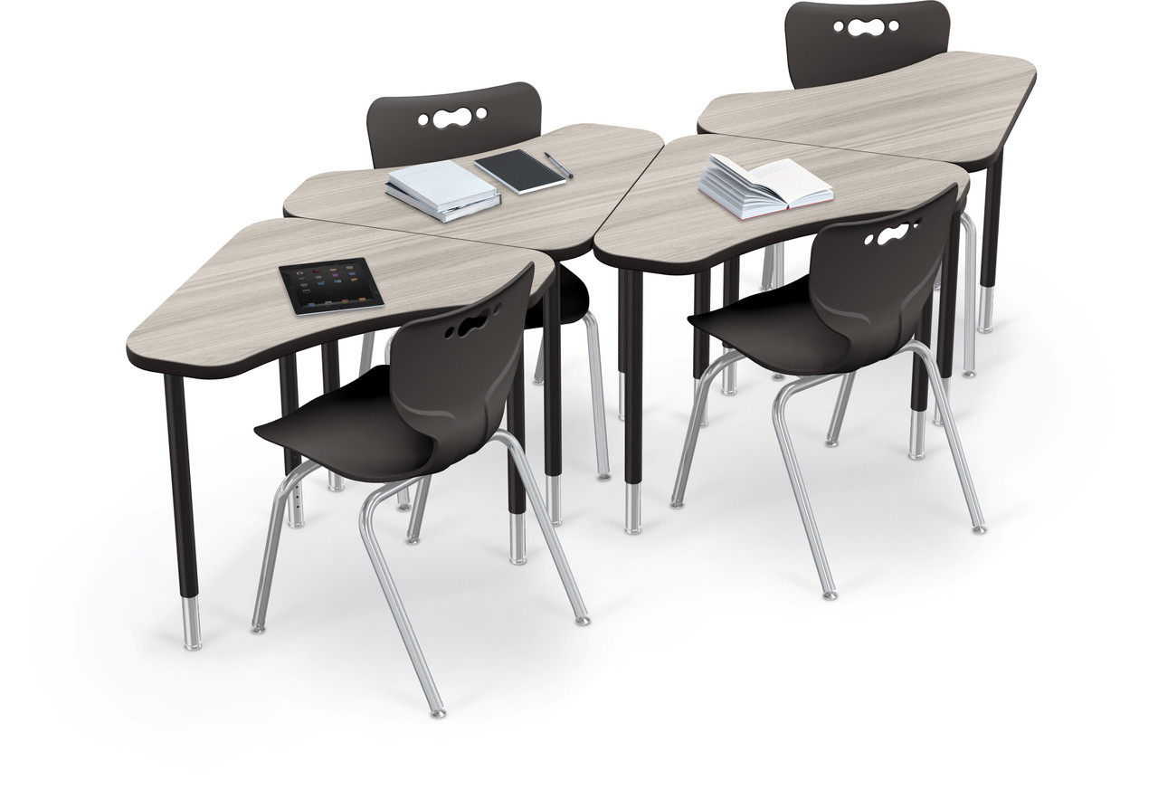 Hierarchy Boomerang Desk And Hierarchy Chair Bundle By Mooreco L