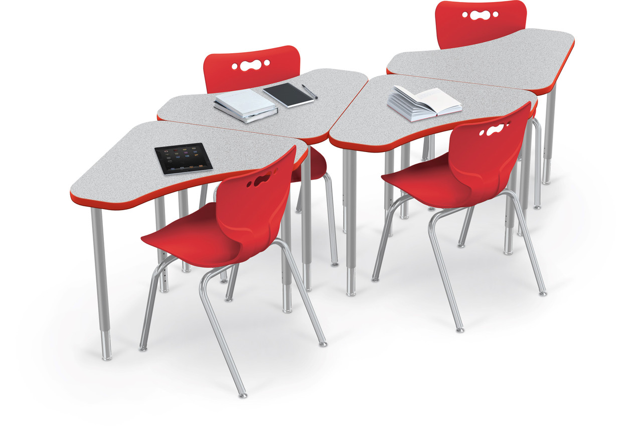Hierarchy Boomerang Desk And Hierarchy Chair Bundle By Mooreco L
