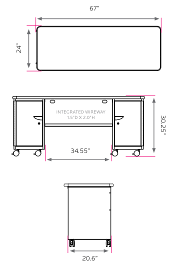 Cascade Double Pedestal Teacher Desk - Smith System | Affordable ...