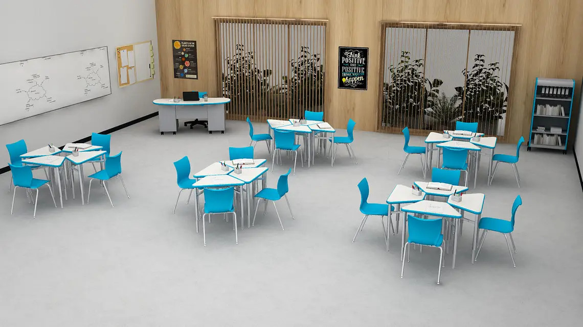 Elemental Huddle Student Desk - Smith System | Affordable Classroom ...