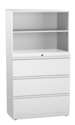 Combo Lateral File with Open Shelves - Great Openings | Affordable ...