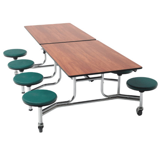 AmTab Rectangle Mobile Stool Cafeteria Table | Affordable AmTab Products!