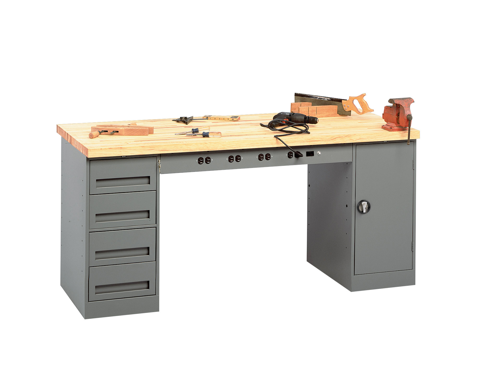 Tennsco EMB-2-3072M Electronic Workbench With Maple Top and Modular ...