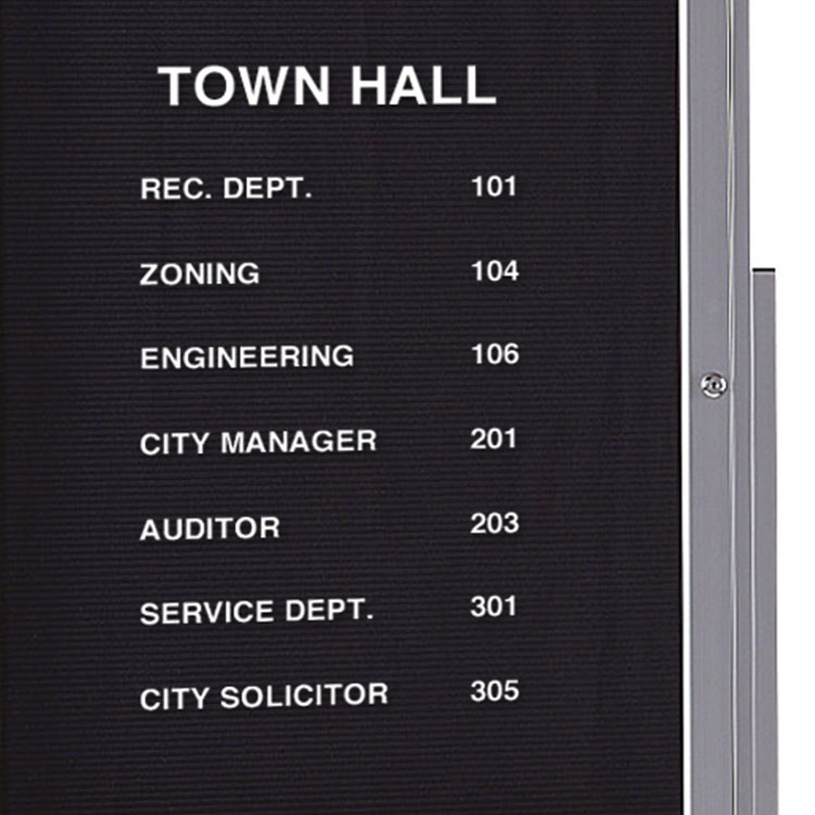 Sentry Freestanding Letterboard - Ghent ZPA13630B-BK | Affordable ...