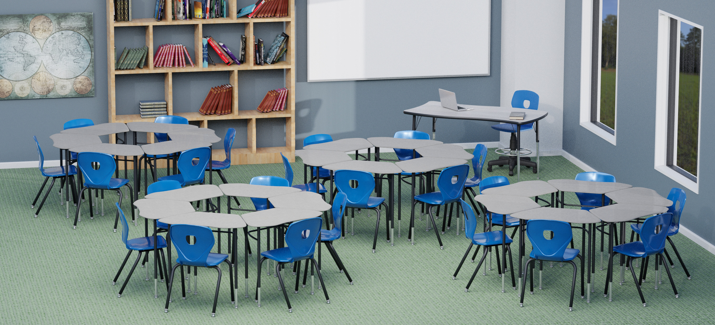 Columbia Hex Collaborative Classroom Package | Affordable Classroom ...