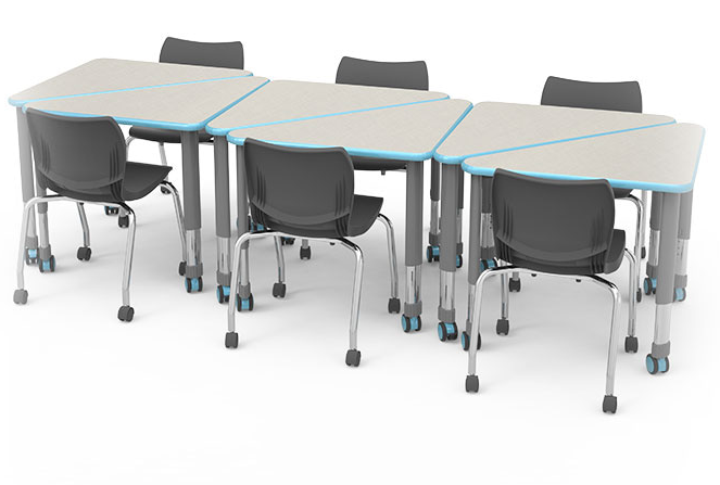 Interchange Wing Open Front Desk - Smith System 04503 | Affordable School Desks and Smith System ...