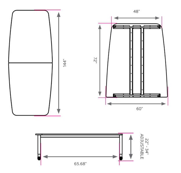 Interchange Rectangle Multimedia Table - Smith System | Affordable ...
