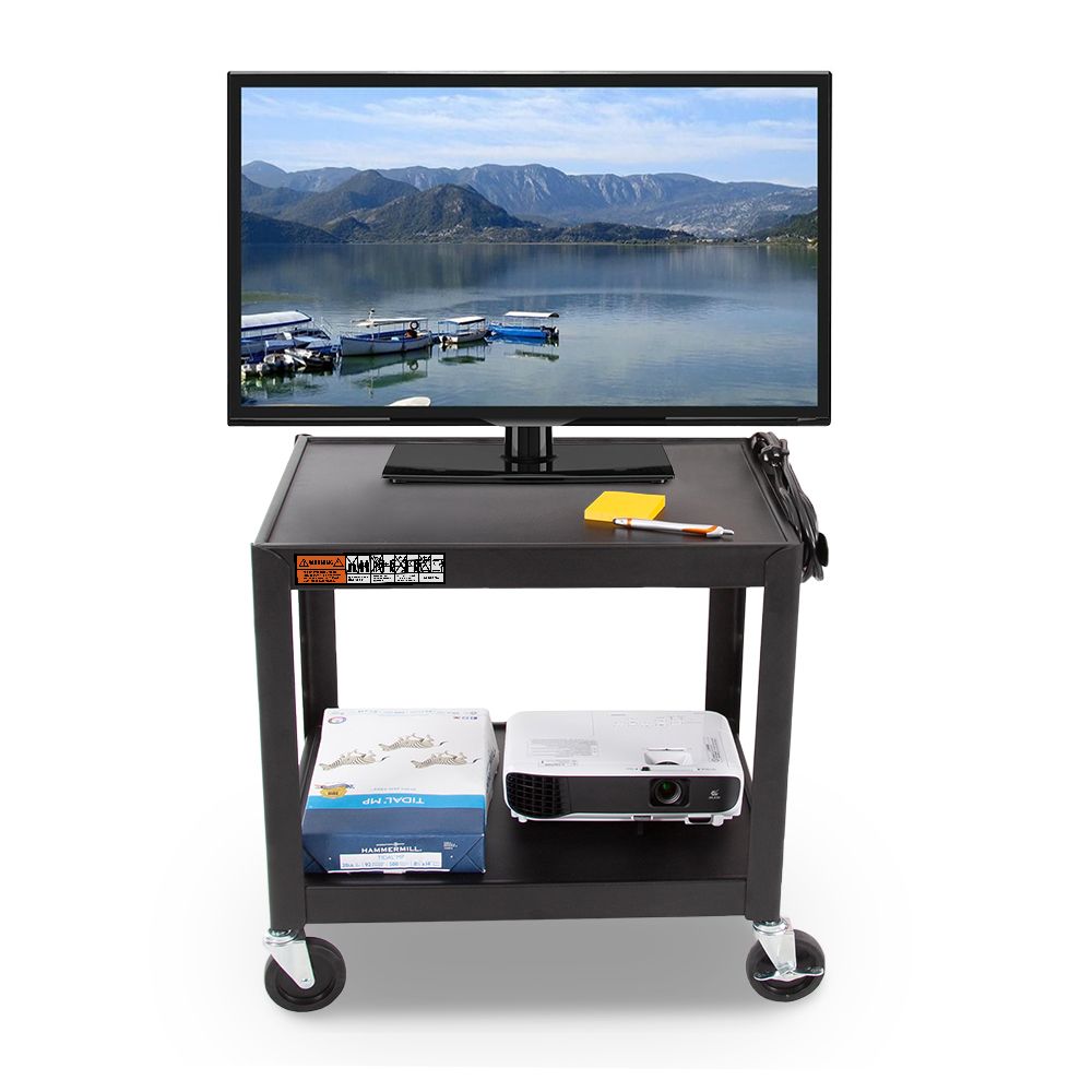 Two Shelf Steel AV Cart - Luxor AV26 | Affordable AV Carts & Luxor ...
