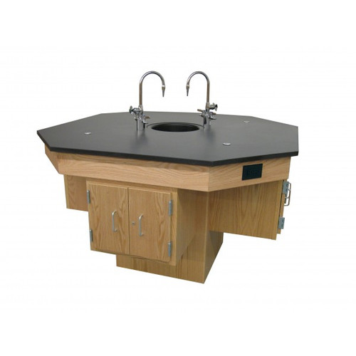 Hann OWS-60R-21S Octagonal Workstation l Affordable Science Tables ...