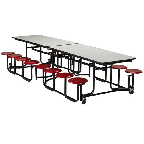 KI Uniframe UF128 Rectangular Stool Cafeteria Table 60 x 139 l ...