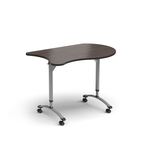 A&D Crossfit KOI Shape Flip Top Student Desk with Adjustable Height ...