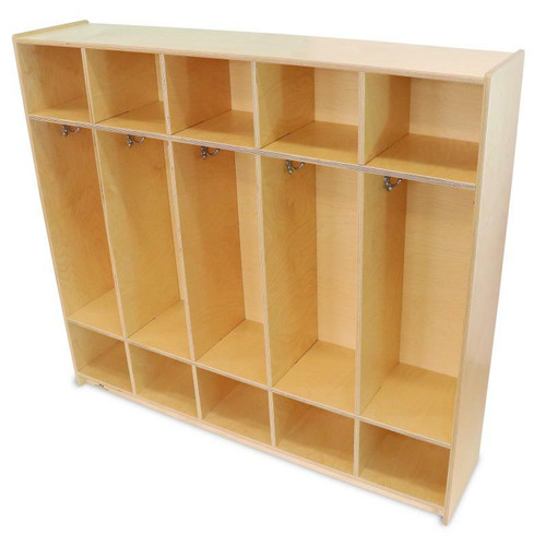 5 Section Coat Locker - Whitney Brothers WB0112 | Affordable Lockers ...