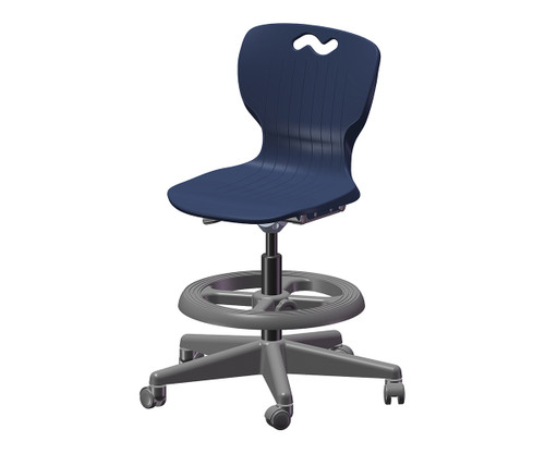 Ntersect Lab Chair with Foot Ring and Gas Lift - USACapitol ...
