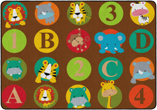 ABC and 123 Animals Carpet Dark - Flagship FE266 | Affordable Carpets ...