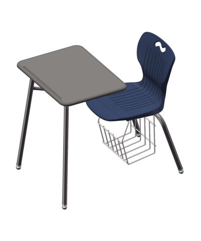 Ntersect Hard Plastic Combination Desk with Book Basket - USACapitol ...