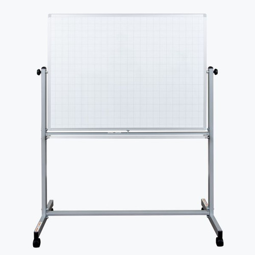 Mobile Magnetic Combination Ghost Grid Whiteboard - Luxor MB7240LB ...
