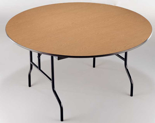 Round Particleboard Core Folding Table - Midwest l Affordable Tables ...
