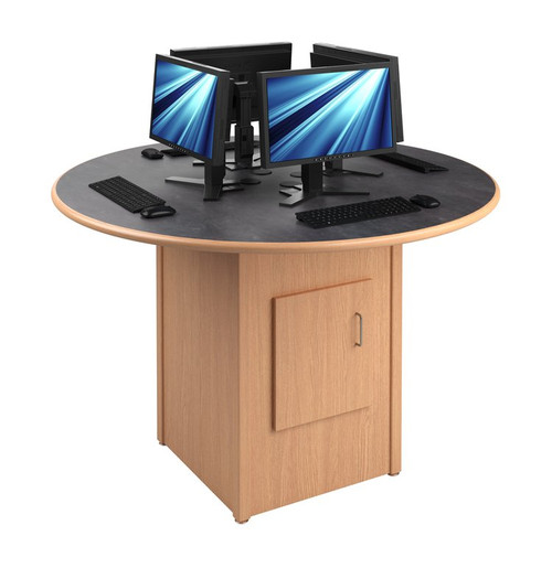 Russwood CF-60R Elite Four Person Walk-Up Computer Station | Affordable ...