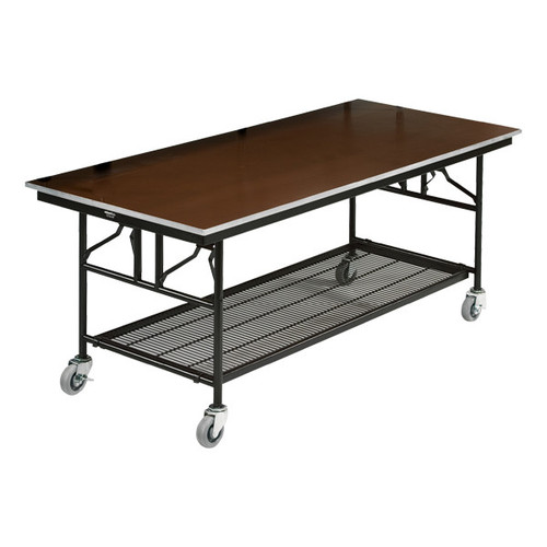 Mobile Utility Table with Plywood Core and Optional Shelving - Midwest ...