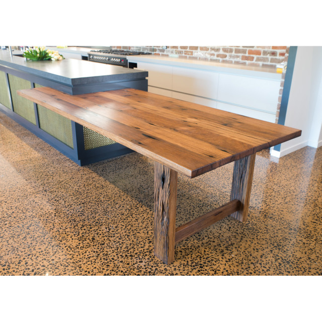 Handmade Solid Timber Dining Tables | Custom Made Rustic Elm Dining Table