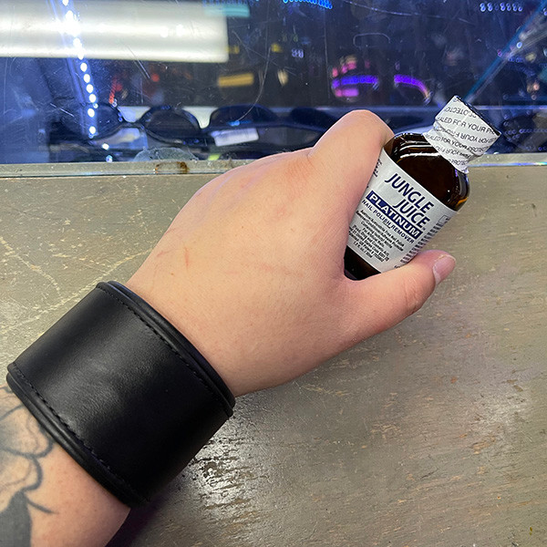 Double Leather Wrist Cuff - Rough Trade Gear