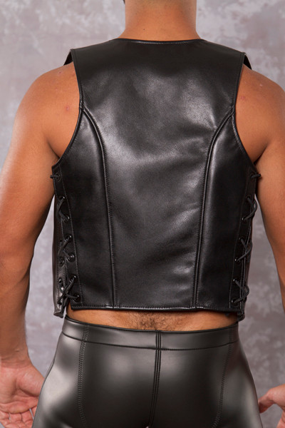 Rough Trade Gear Leather Bar Lace-up Vest