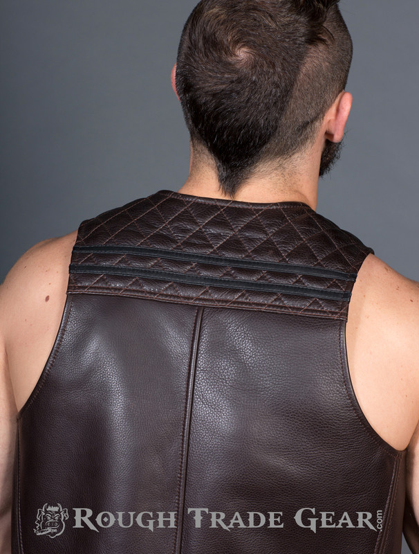 Rough Trade Gear Leather Sport Quilted Bar Vest