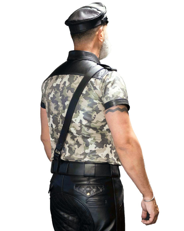 Uniform Camo Leather Shirt - Rough Trade Gear - Rough Trade Gear