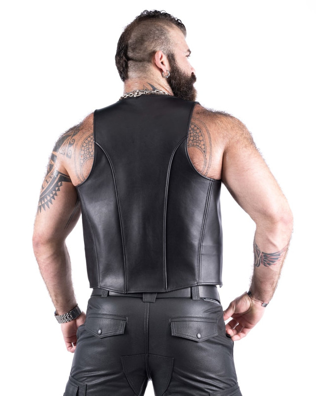 Rough Trade Gear Leather Buckle Bar Vest