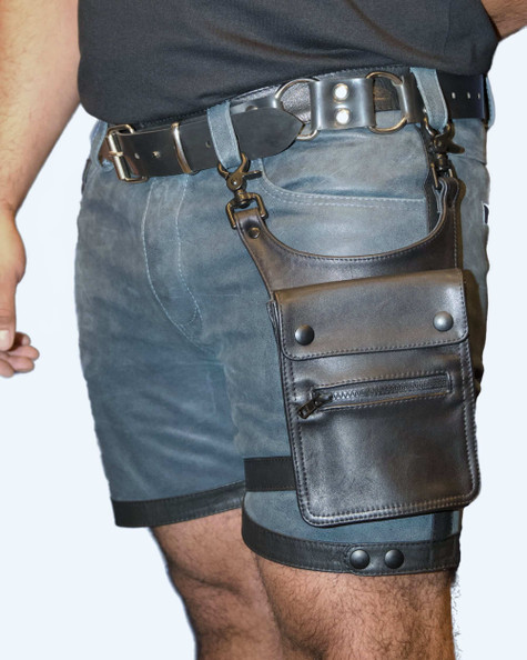 Leather Leg Pouch Harness - Rough Trade Gear