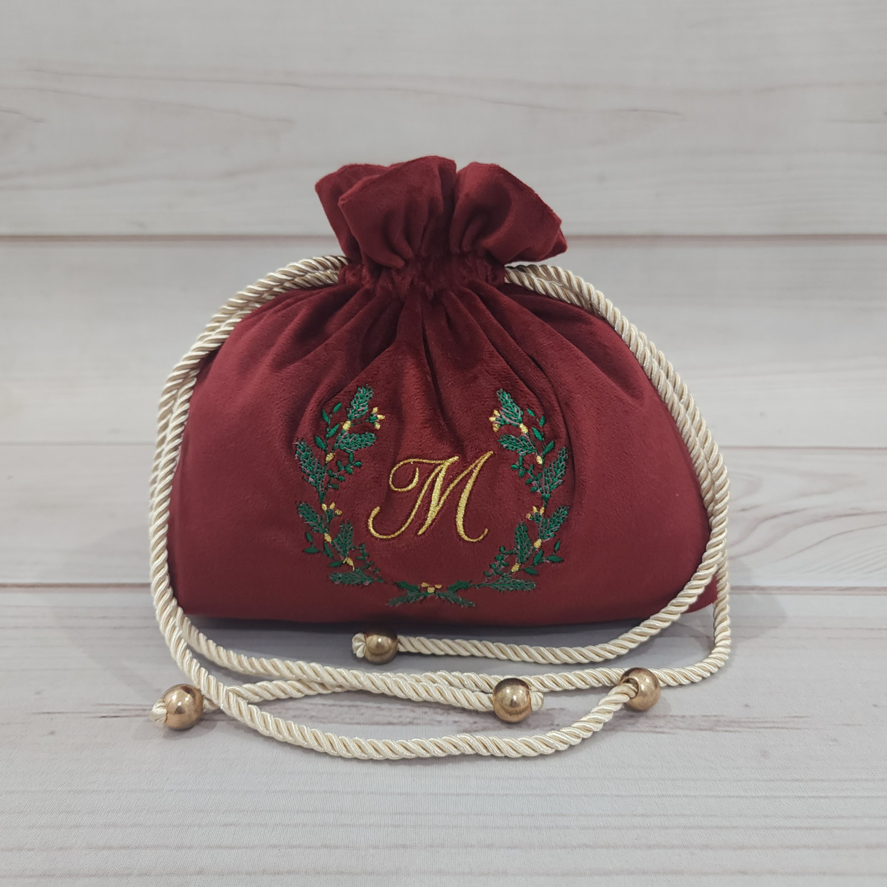 Mini Red Velvet Christmas Sack