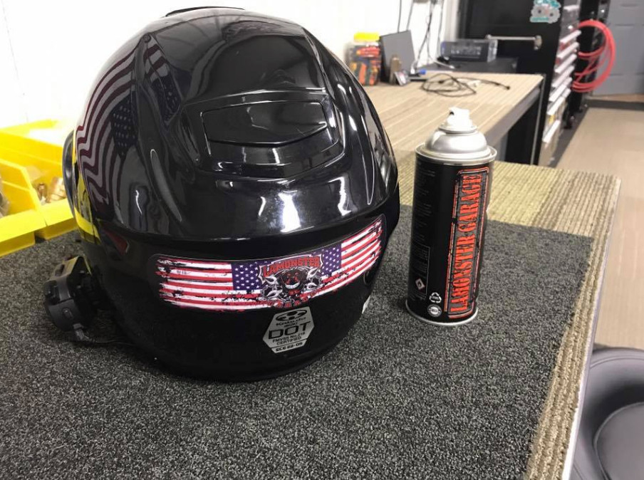 Lamonster American Flag Helmet Decal - Lamonster Garage