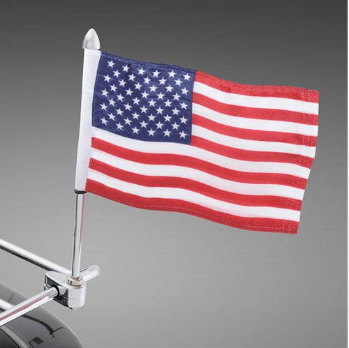 Show Chrome American Flag, 6"X9" - 12" Pole 1/2" Clamp (SC-4-248A ...