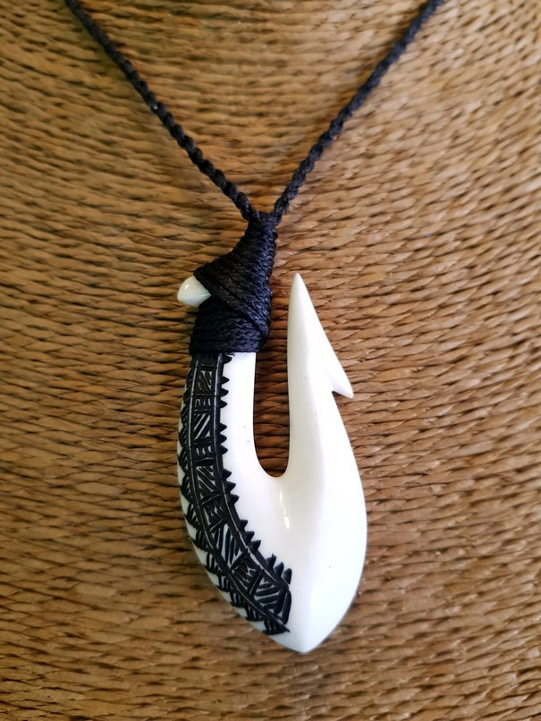 Cattle Bone Hook Pendant BRPC244 - Janet's