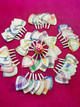 Samoan Wedding Fans EDGED SET of 48 - Janet's