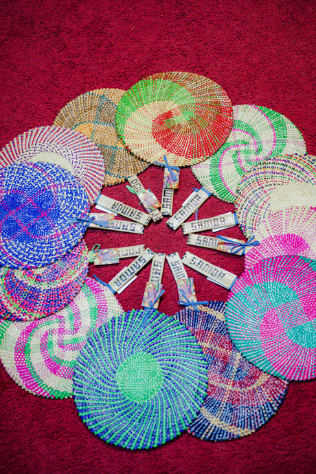 Samoan Fan Multi Color Set of 12 - Janet's