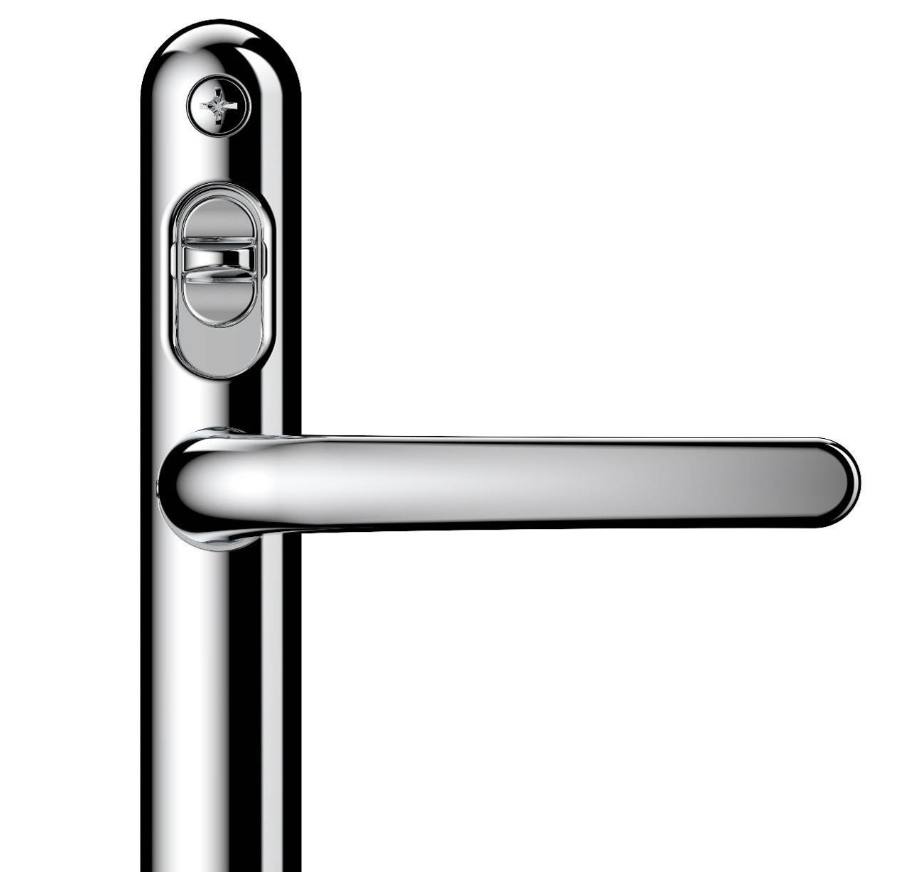 High Security Door Handle 92mm centre 211mm screws Lever Lever by Lock Lock