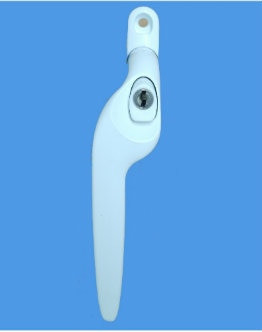 WHITE Trojan Sparta Cranked Espag UPVC Window Handles