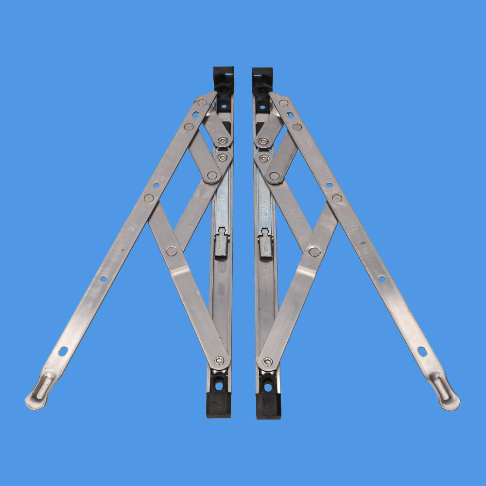 Restricted UPVC friction style window hinges
